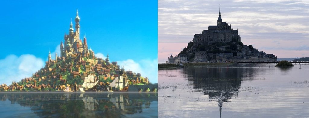 I luoghi reali che hanno ispirato i fiabeschi film Disney e Pixar